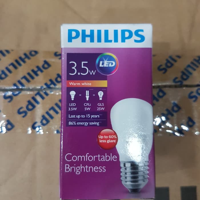 Jual Lampu bohlam LED Philips 3,5w 3.5w 3,5 3.5 watt w KUNING WARM WHITE - Kuning | Shopee Indonesia