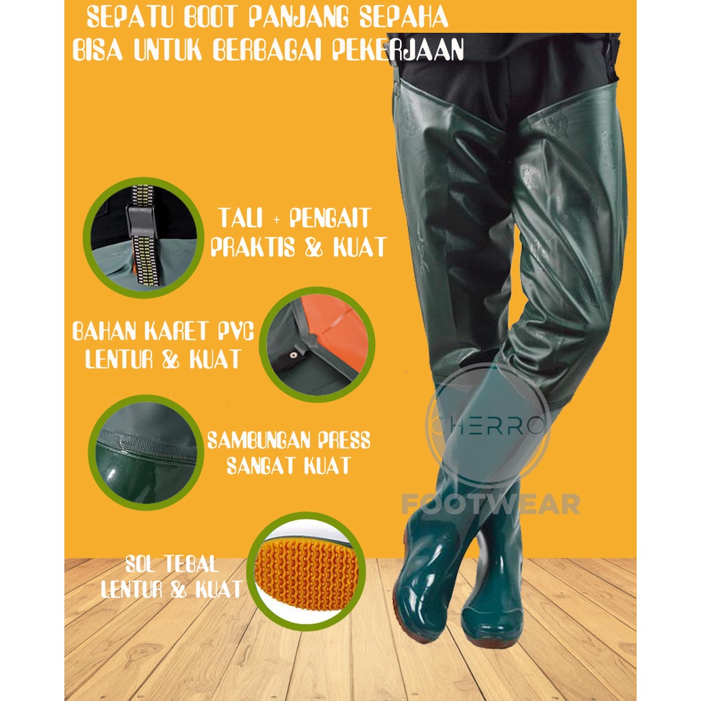 Jual SEPATU TANI BOOT SAWAH PETANI PANJANG TERNAK NELAYAN KEBUN PROYEK ...