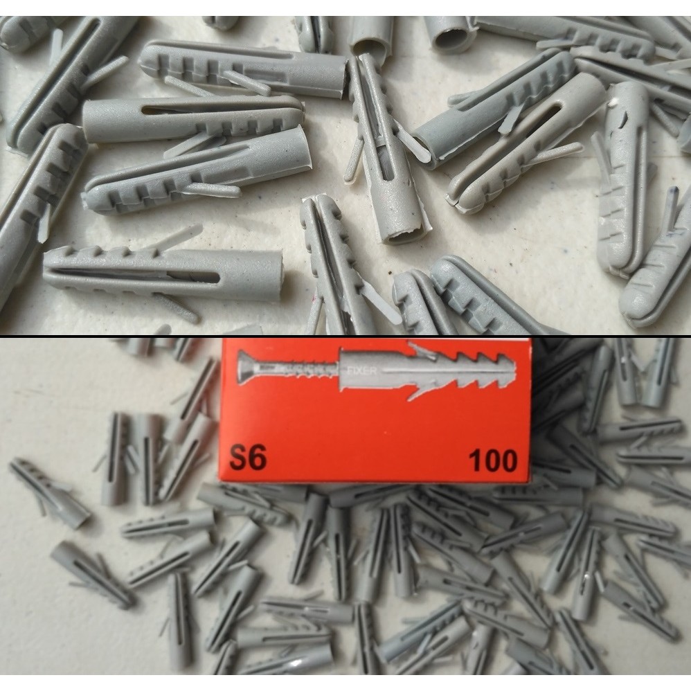Jual S6 fixer skrup piser ficher S 6 fiser fisher screw fhiser viser ...