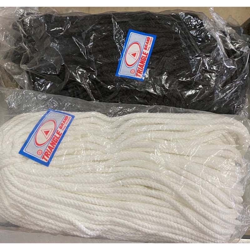 Jual Tali Kepang isi Triangle - tali kor spindel hitam putih | Shopee ...