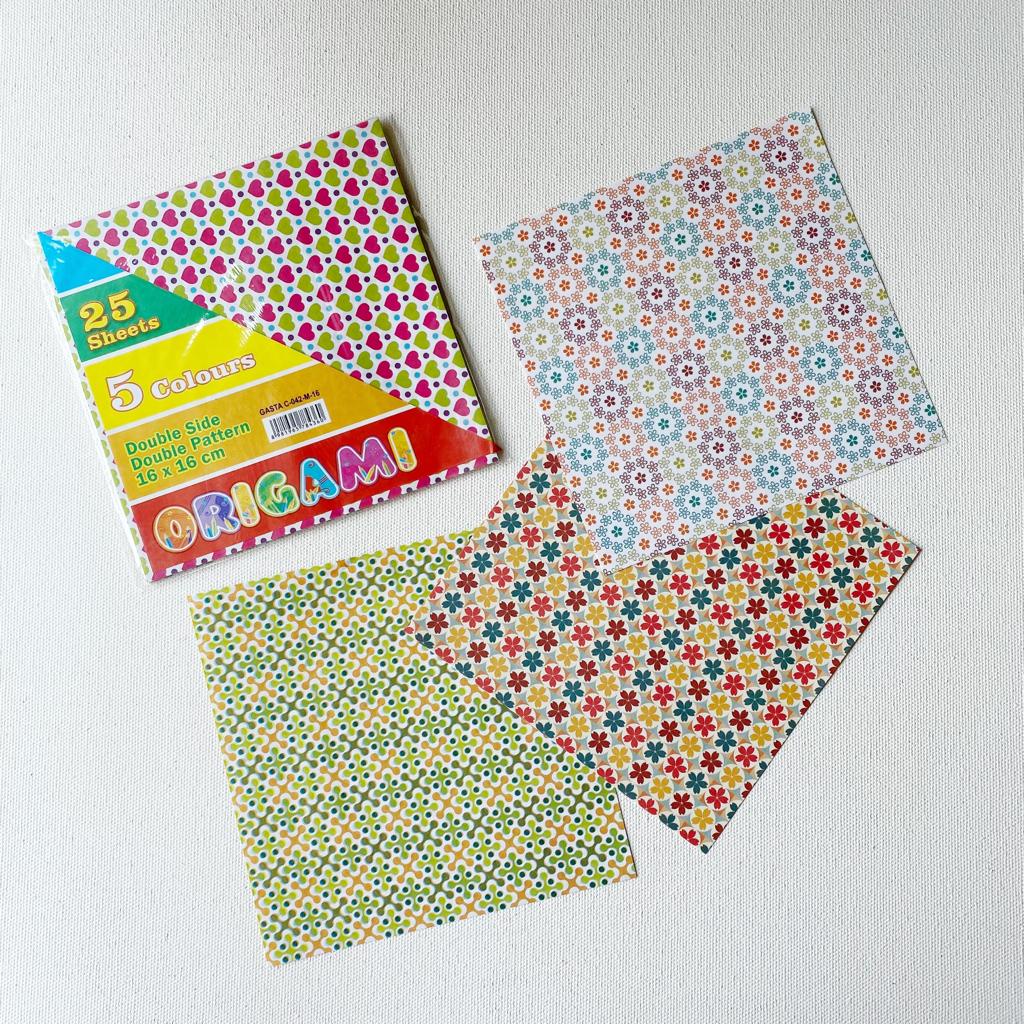 Jual SOS Origami GASTA Motif 16x16 / Kertas Lipat / Kertas Origami ...