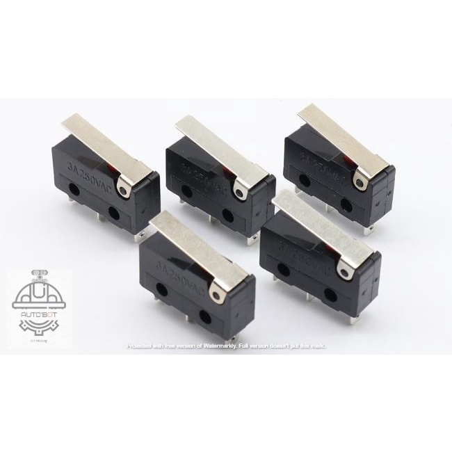 Jual Micro Limit Switch Saklar 5A 250V 3 PIN Terminal Gagang NO NC | Shopee Indonesia