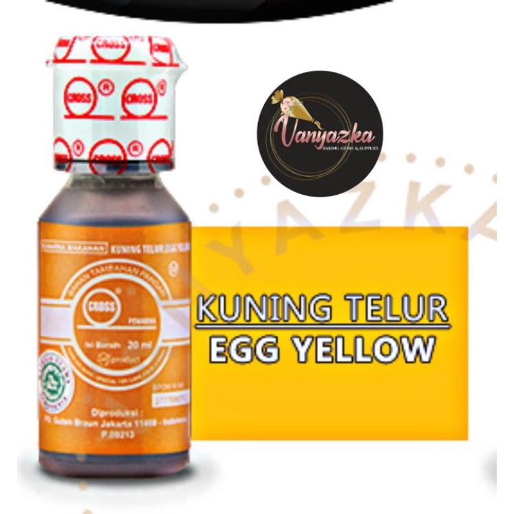 Jual Pewarna Cross Egg Yellow/Pewarna Makanan Kuning Telur Cross ...