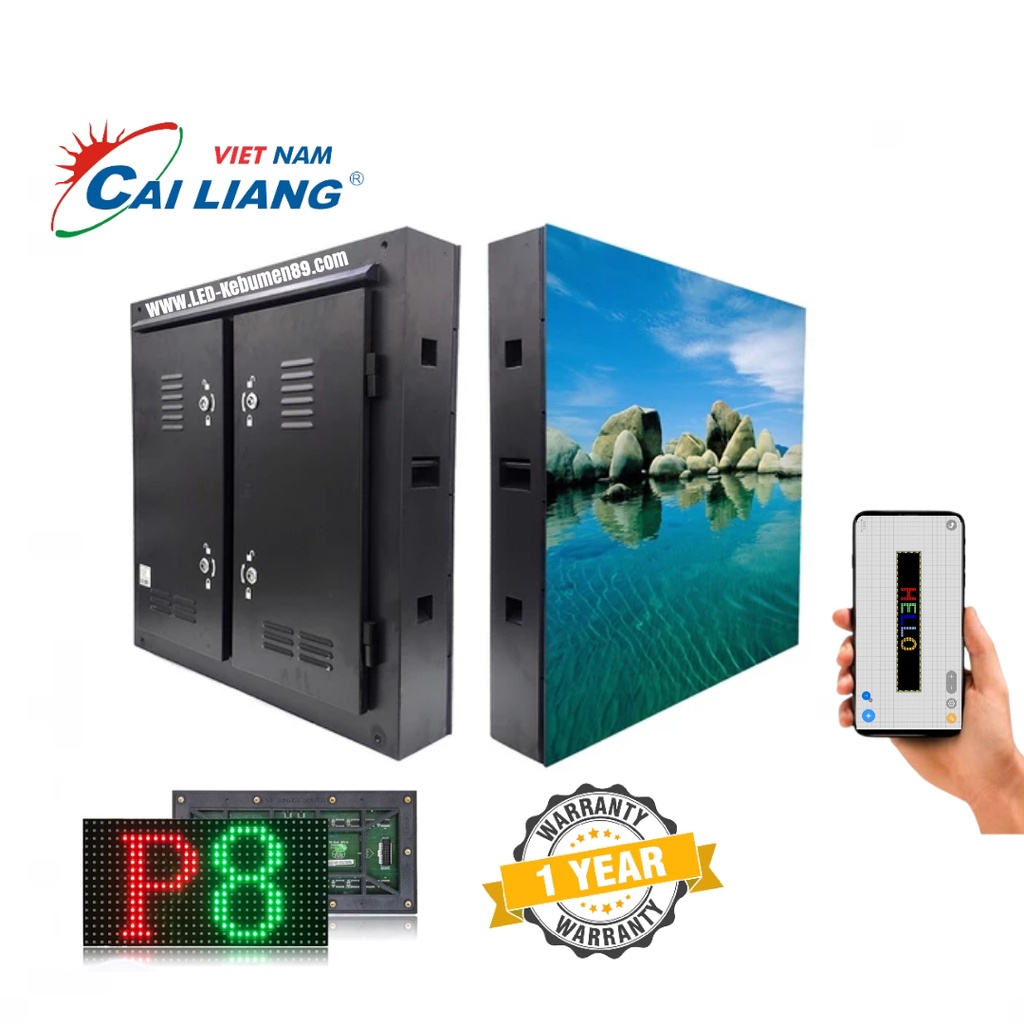 Jual Videotron fix kabinet 96x96 P8 full color RGB Outdoor | Shopee ...