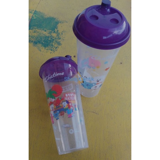 Jual Open Jastip Tumbler BT21 Edisi Chatime/Botol Minum BT21/Tumbler ...