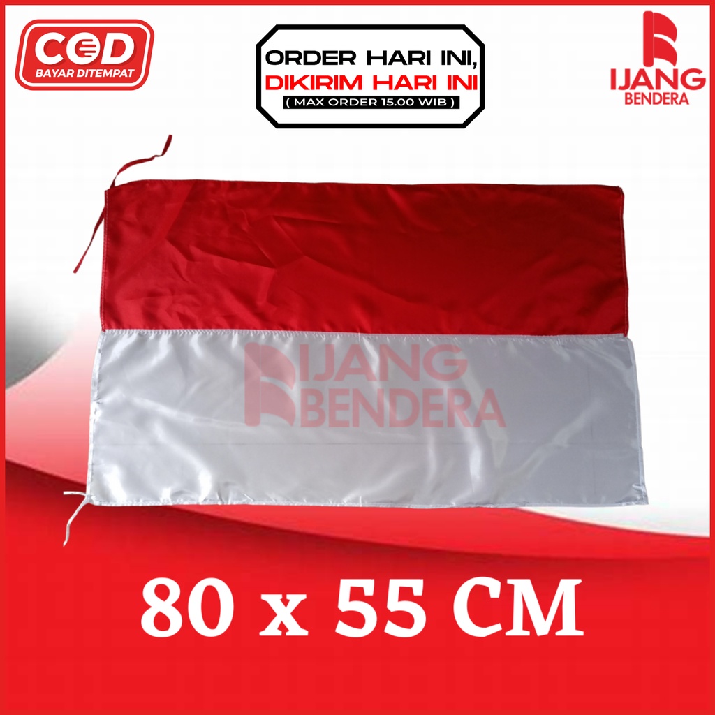 Jual Bendera INDONESIA ukuran 80 x 55 cm - Bendera merah putih ...