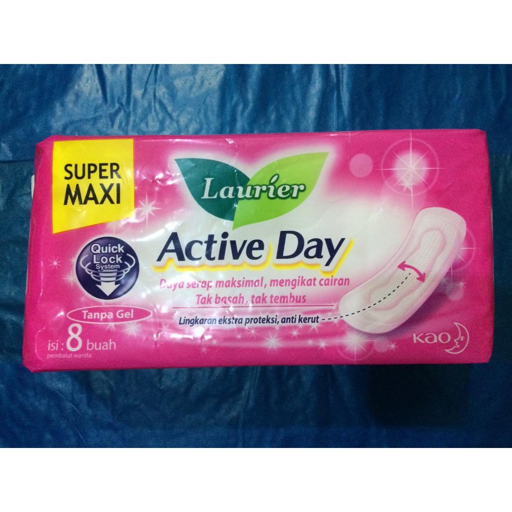 Jual Laurier Active Dry Super Maxi isi 8 pads | Shopee Indonesia