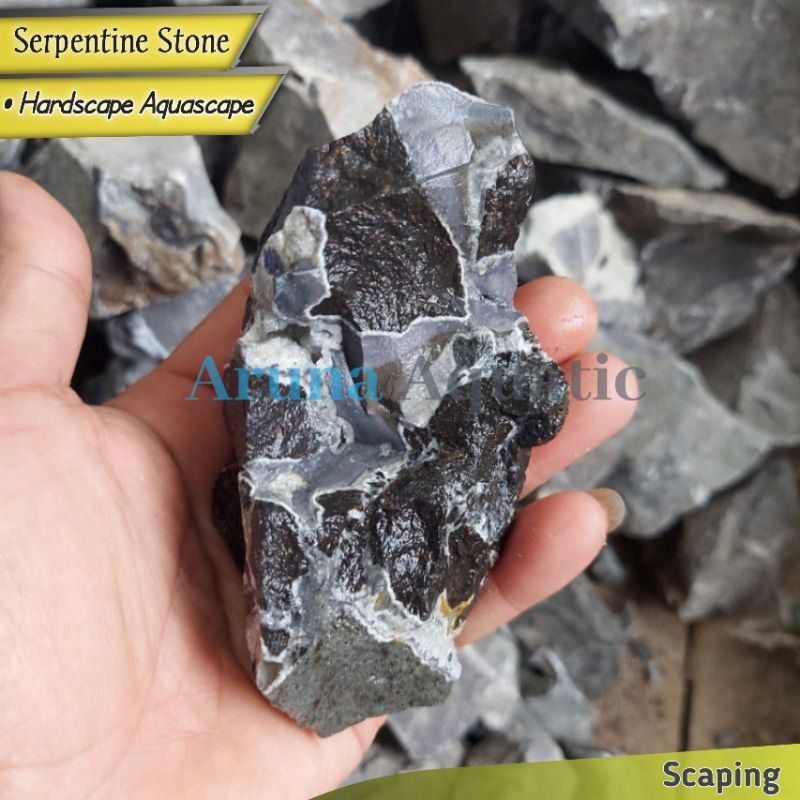 Jual BATU AQUASCAPE HARDSCAPE STONE AQUARIUM BATU SERPENTINE ...
