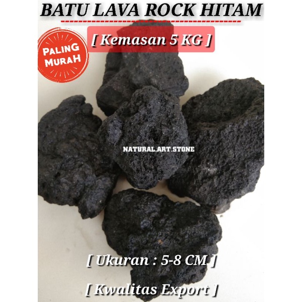 Jual BATU LAVA ROCK HITAM 5 KG, MEDIA AKUARIUM AQUASCAPE FILTER, MEDIA ...