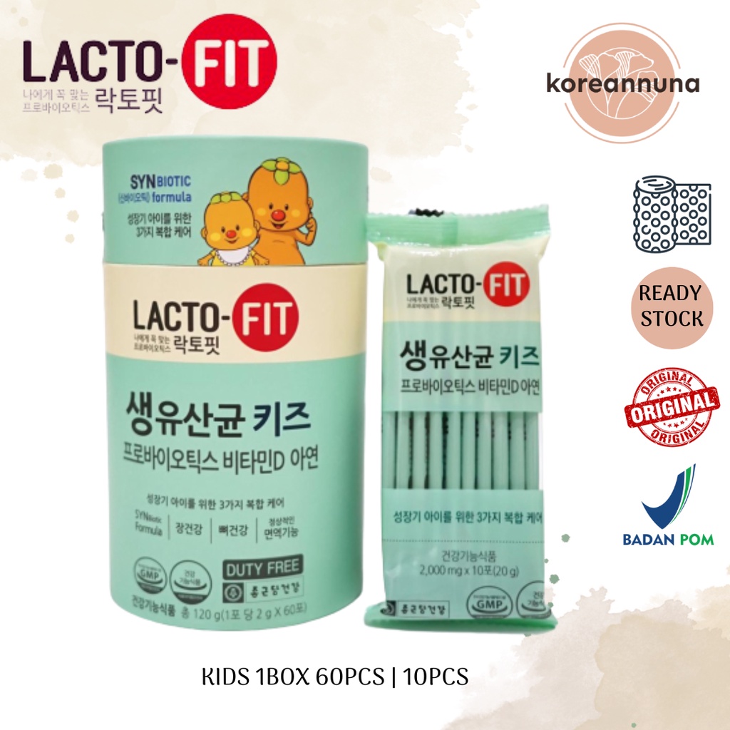 Jual Lactofit Lacto-Fit Kids 1 BOX 60PACK | 1PACK 10PCS | Shopee Indonesia