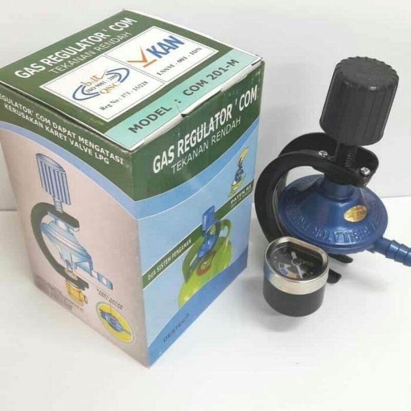 Jual DESTEC Gas Regulator COM-201M(+meteran) | Shopee Indonesia