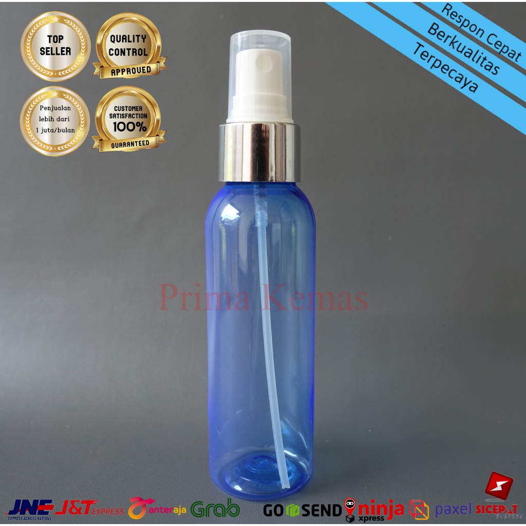 Jual Botol Sprayer 100 ml - botol kosmetik 100 ml - botol skincare Pet ...