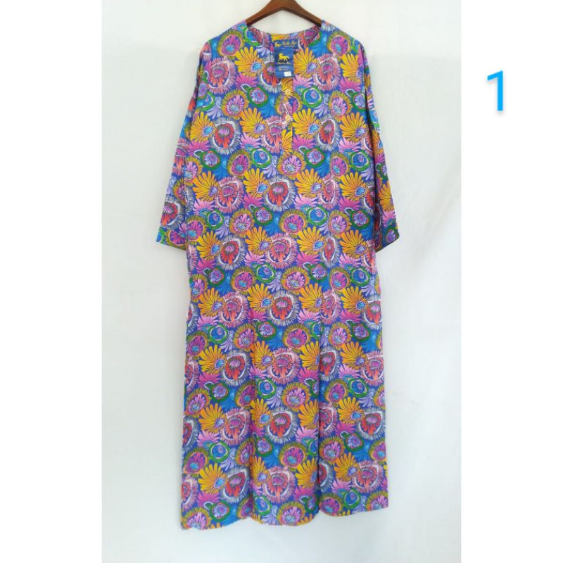 Jual Daster Batik Kuda Mas LD20 / LONGDRESS KUDAMAS Indonesia|Shopee ...
