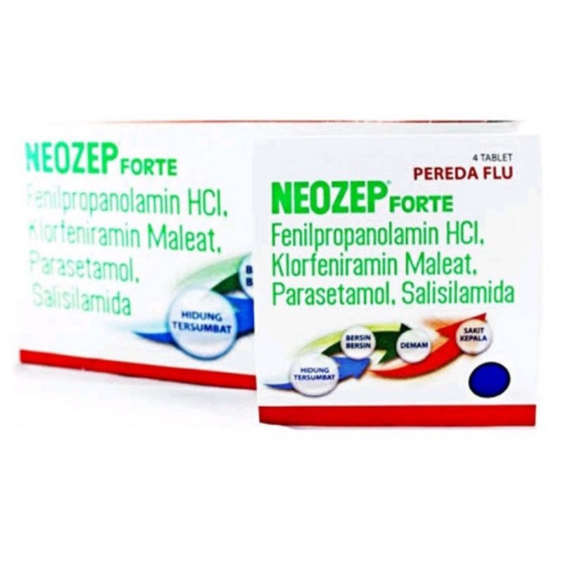 Jual NEOZEP FORTE TAB - PER STRIP @ 4 tablet - OBAT FLU & HIDUNG ...