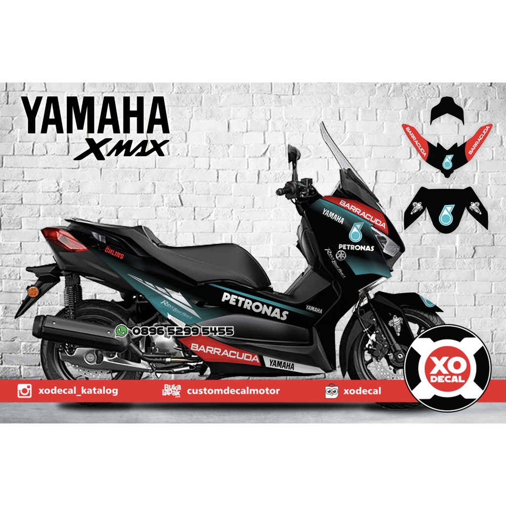 Jual DECAL STICKER YAMAHA XMAX PETRONAS LIVERY DESIGN | Shopee Indonesia