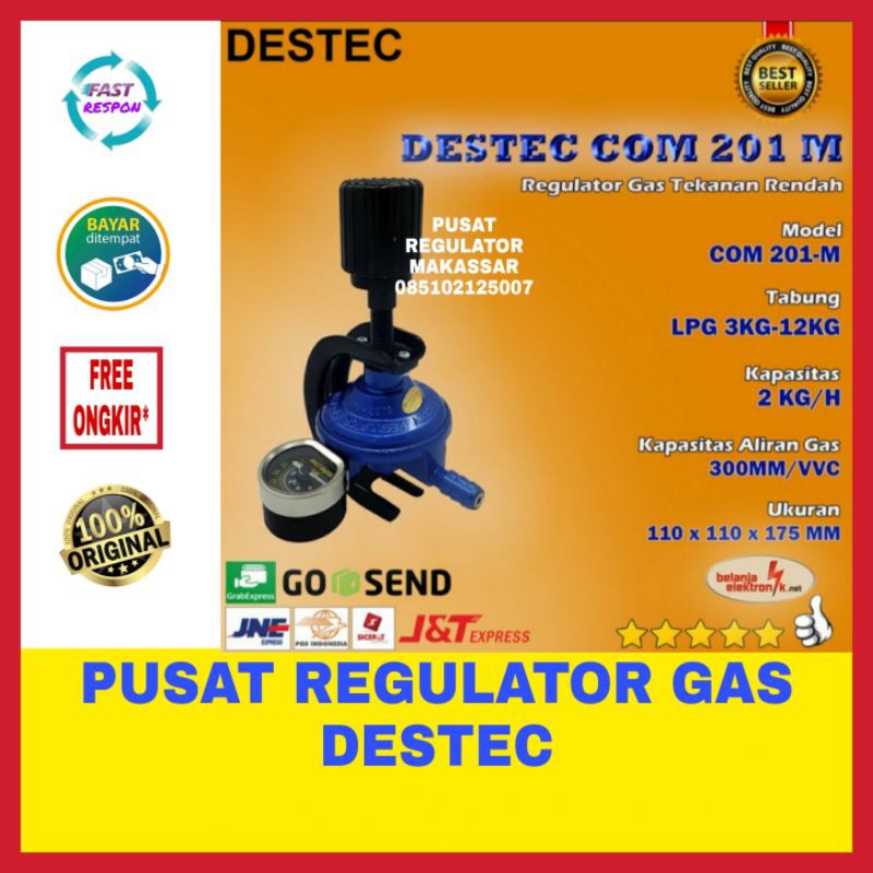 Jual Regulator Destec Meter Kunci Putaran Atas | Shopee Indonesia