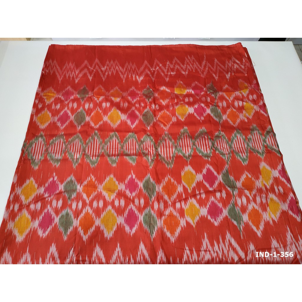 Jual Kain Tenun Ikat Sutra Bugis Makassar Merah - Tenun Sengkang IND-1 ...
