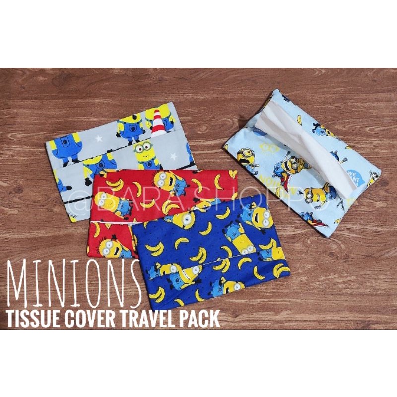 Jual Tissue Cover Tempat Tissue Tissue Pouch Minions Travel Pack ...