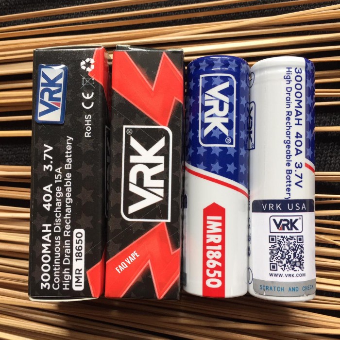 Jual NEW PRODUCT BATTERY VRK 40A AUTHENTIC - BATERAI VAPE IMR 18650 ...
