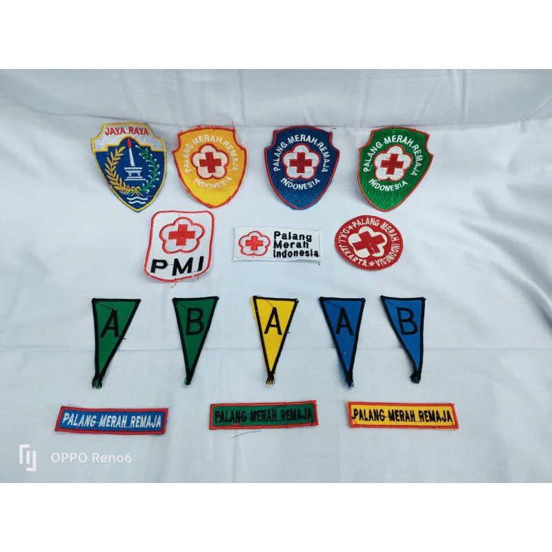 Jual (Harga 1 pcs ) Badge Lambang - lambang PMR / PMI BORDIR Indonesia ...