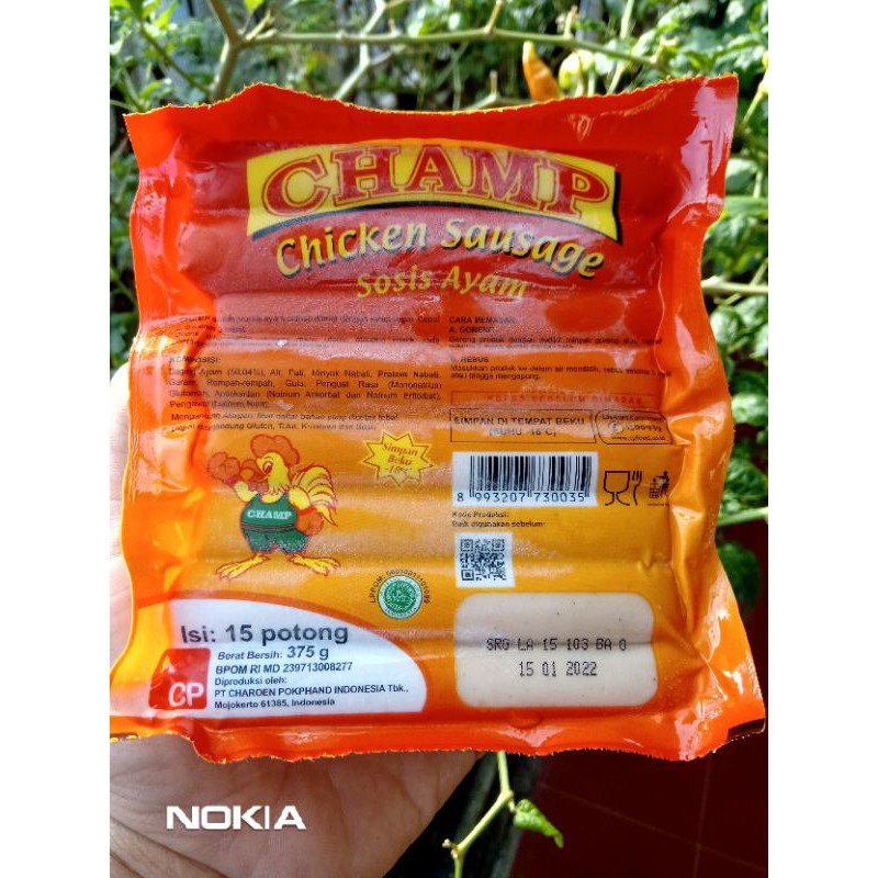 Jual Champ Sosis Ayam (isi 15pcs) Kemasan 375gram. | Shopee Indonesia