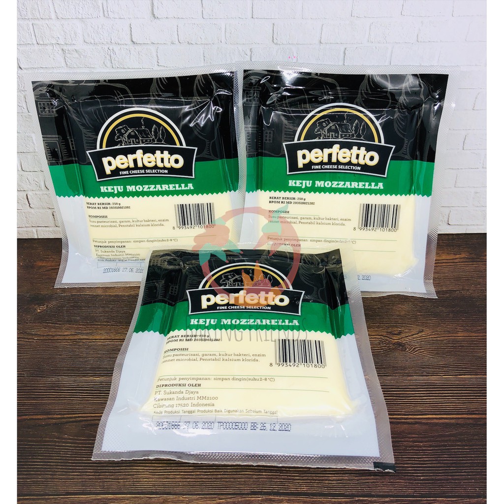 Jual Perfetto Mozzarella Cheese 250Gr / Keju Mozarella Indonesia|Shopee ...