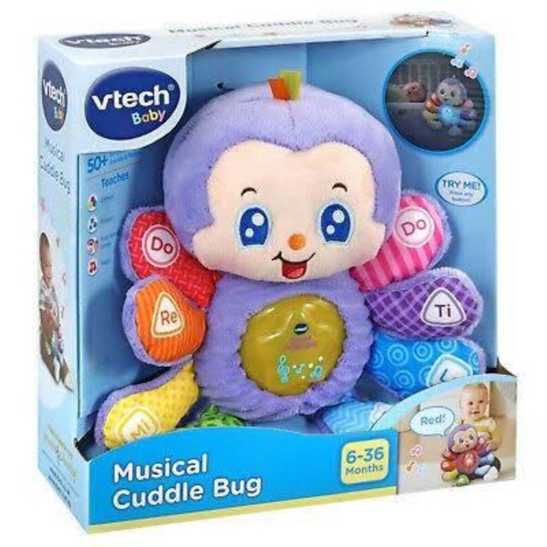 Jual VTECH BABY MUSICAL CUDDLE BUG SOFT TOYS ORIGINAL MAINAN EDUKASI ...