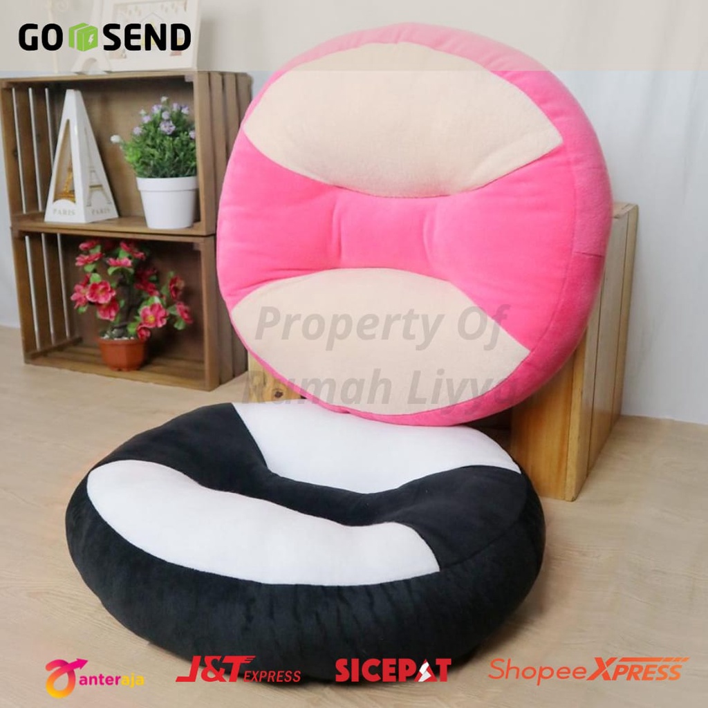 Jual RumahLiyya Round Cushion Ball - Alas Duduk Bulat Size 45cm Jumbo ...