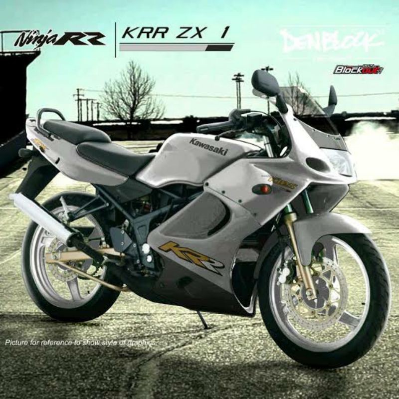 Jual Striping Ninja RR Old ZX Silver Original Kawasaki | Shopee Indonesia