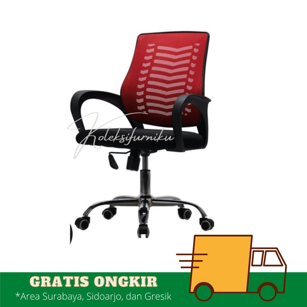 Jual Kursi / Kursi Staf / Kursi Kantor Astrovis ASC 813 Merah Indonesia ...