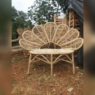 Jual Bangku 2d kipas full rotan+bantalan | Shopee Indonesia