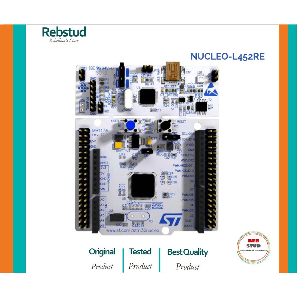 Jual Nucleo STM32L452RE STM32L4 ARM Cortex M4 Ultra Low Power | Shopee Indonesia