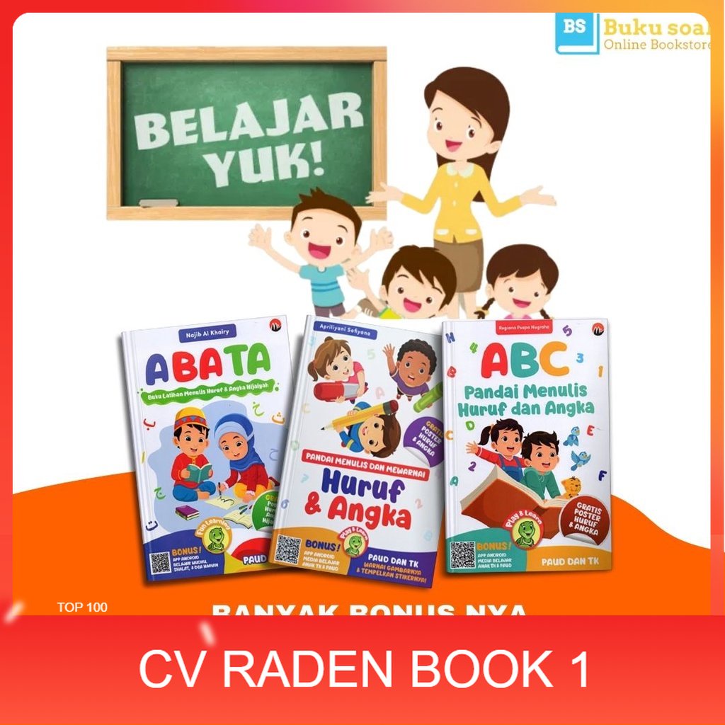 Jual TERBARU- BUKU PAUD & TK ABC ABATA PANDAI MENULIS DAN MEWARNAI ...