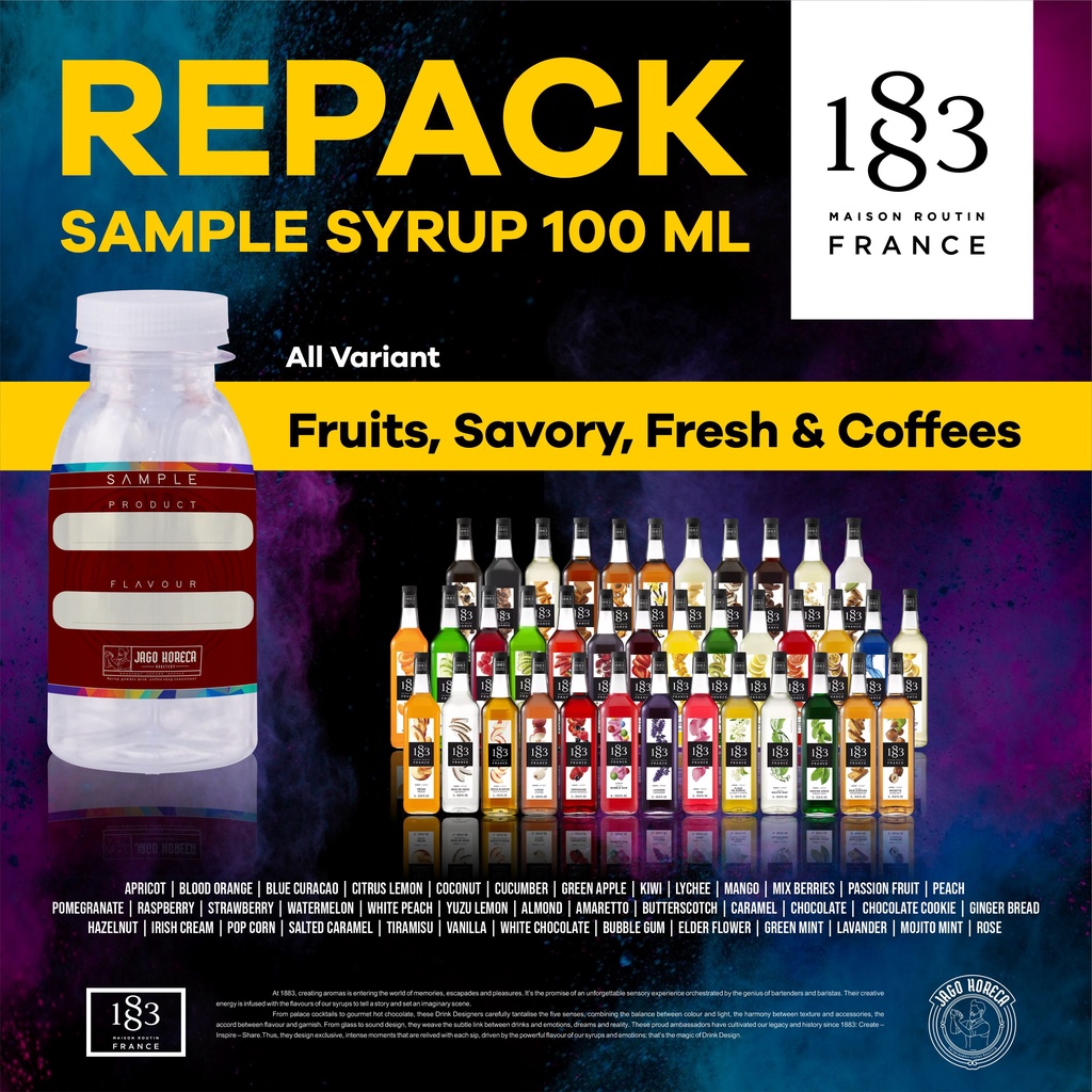 Jual Syrup 1883 Maison Routine All variant Sample - Repack 100 ml | Shopee Indonesia