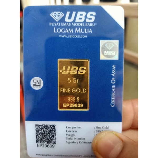 Jual Logam Mulia Antam UBS Bersertifikat | Shopee Indonesia