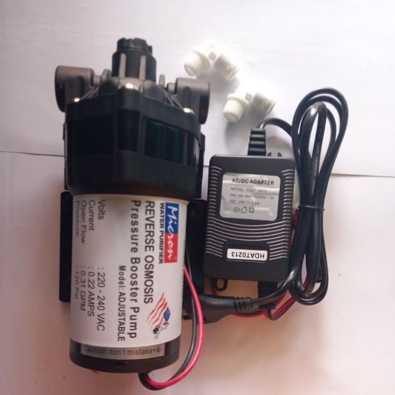 Jual Pompa Booster Pump RO 24 Volt Adaptor (Merk Micron) | Shopee Indonesia