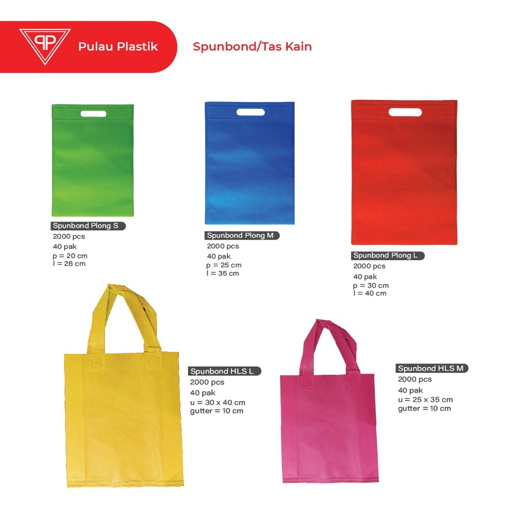Jual Tas Kain/Tas Hidangan/Tas spoundbond/goodiebag | Shopee Indonesia