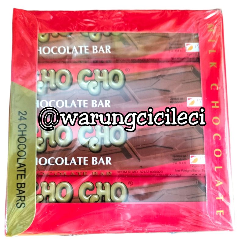 Jual CHO CHO CHOCOLATE BAR 17g x 24pcs | Shopee Indonesia