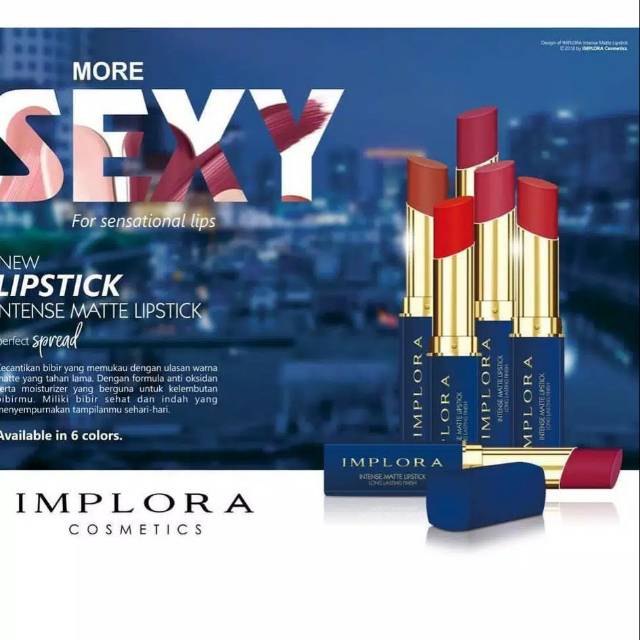 Jual COD - LIPS MATTE IMPLORA ( Lip Batang ) | Shopee Indonesia