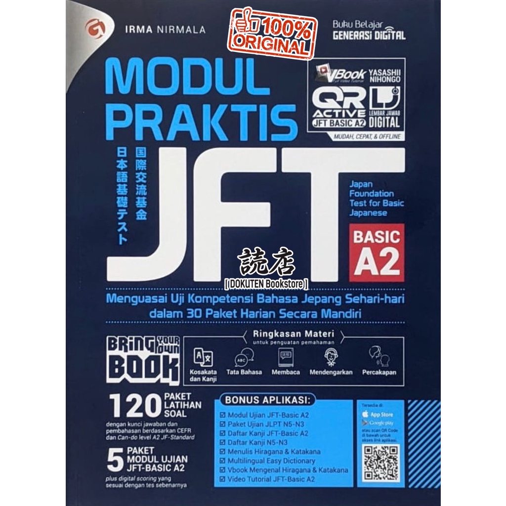 Jual Buku Bahasa Jepang Modul Praktis JFT Basic A2 | Shopee Indonesia