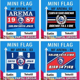 Jual BENDERA AREMA FC / MINI FLAG CUSTOM AREMA SALAM SATU JIWA ...
