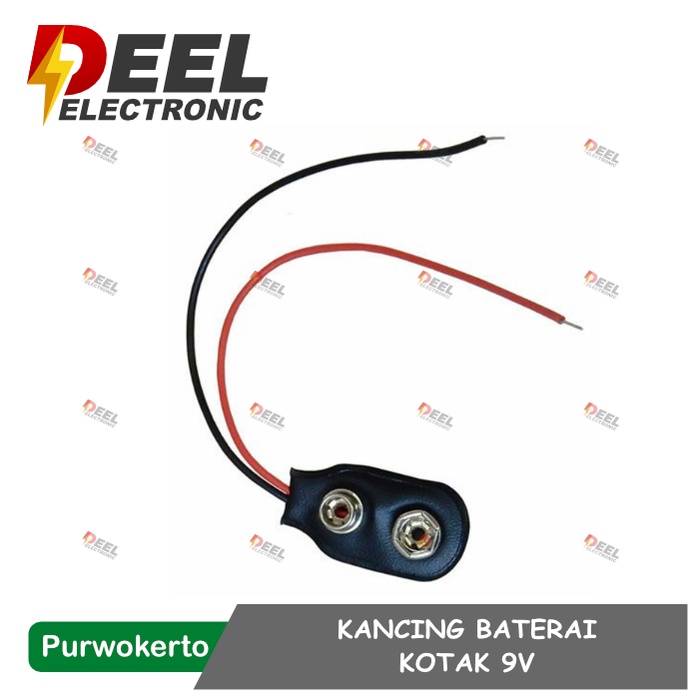 Jual SOCKET BATTERY 9V KANCING BATERAI KOTAK CLIP ADAPTER | Shopee ...