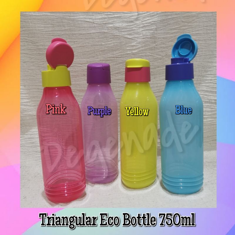 Jual Botol Minum Eco Bottle 310 500 750 1000 ml tumbler transparan black color man ecer satuan ...