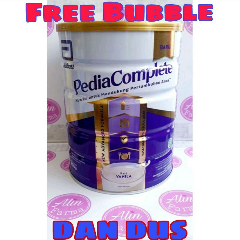 Jual PEDIACOMPLETE 850 gr ( Kemasan terbaru Pediasure Complete) FREE BUBBLE DAN KARDUS | Shopee ...