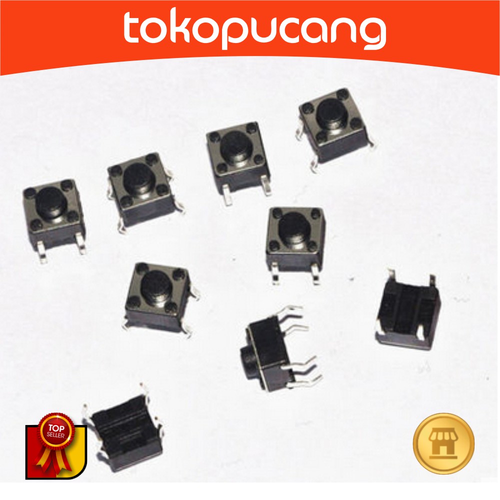 Jual Tactile Mini 6*6*5 mm 6x6x5 Push Button Switch Micro Switch Momentary | Shopee Indonesia