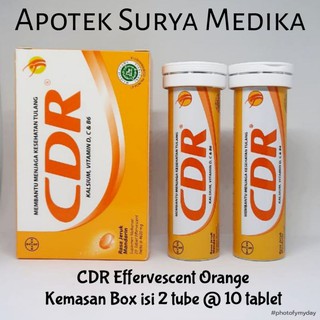 Jual CDR effervescent orange. Kemasan isi 10 atau 20 tablet. Indonesia|Shopee Indonesia