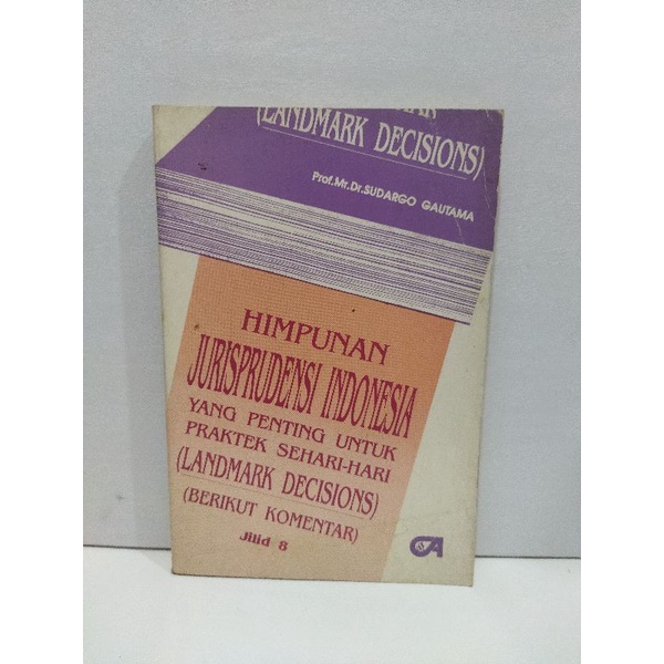 Jual Buku Original Himpunan Jurisprudensi Indonesia Yang Penting Untuk ... Jual Buku Original Himpunan Jurisprudensi Indonesia Yang Penting Untuk ...