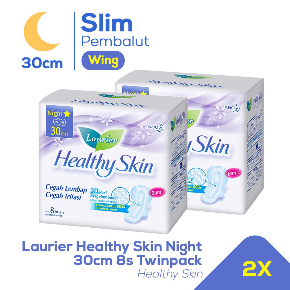 Jual Laurier Healthy Skin Night 30 cm 8S Twinpack Indonesia|Shopee ...