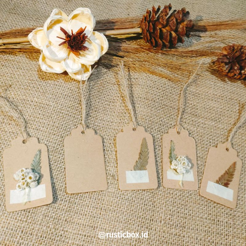 Jual Hangtag Rustic / Hangtag Dried Flower / Hang Tang Bunga Kering ...