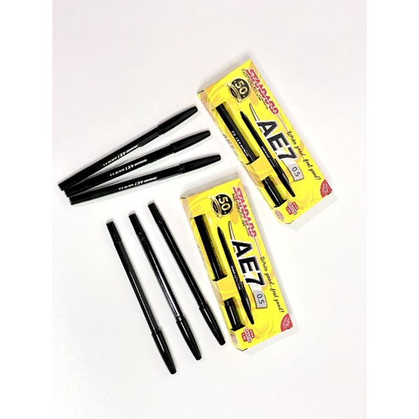 Jual Ballpoint Standard AE7 / Pulpen AE7 Standart ( 1 pack ) | Shopee ...